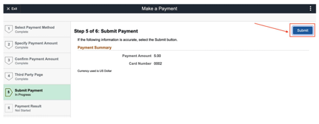 Fees and Making a Payment
